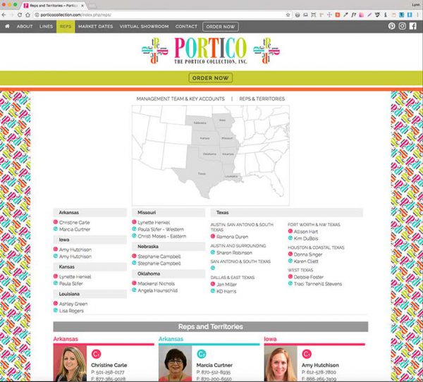 Portico Collection Website - Lynn Fleck Creative